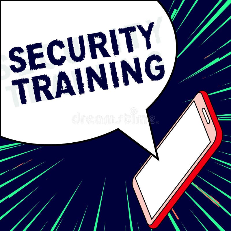 Security Training Text Quote on a Banner Stock Illustration ...