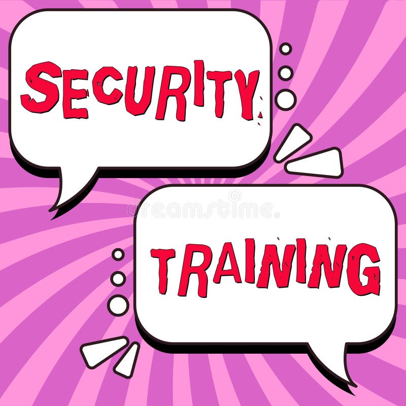 Security Training Text Quote on a Banner Stock Illustration ...