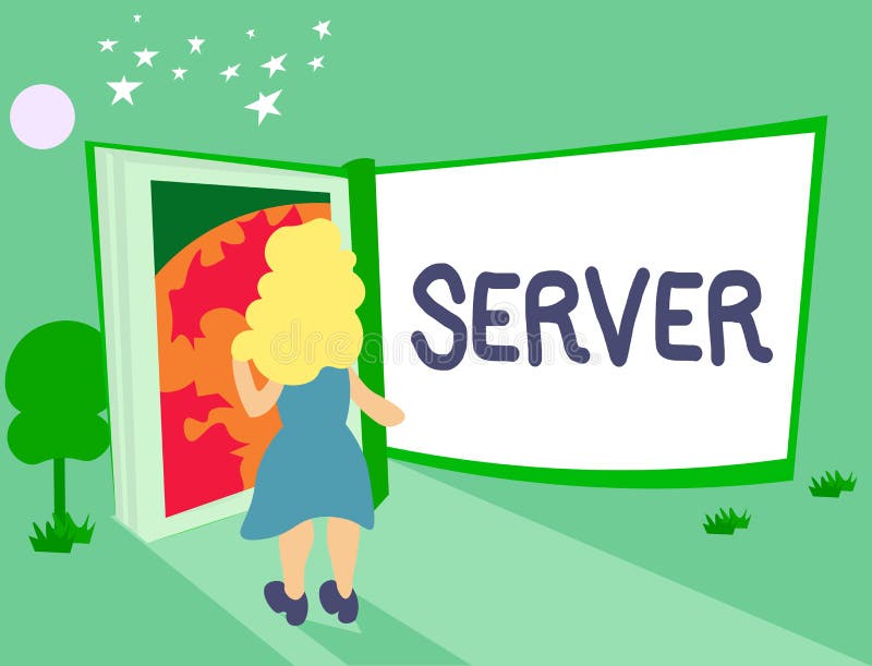 Handwriting Text Server. Concept Meaning Computer Program Which Manages ...