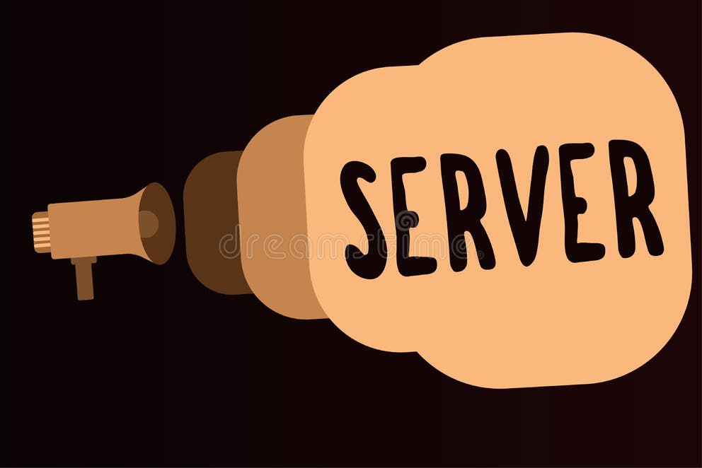 Handwriting Text Server. Concept Meaning Computer Program Which Manages Access Centralized ...