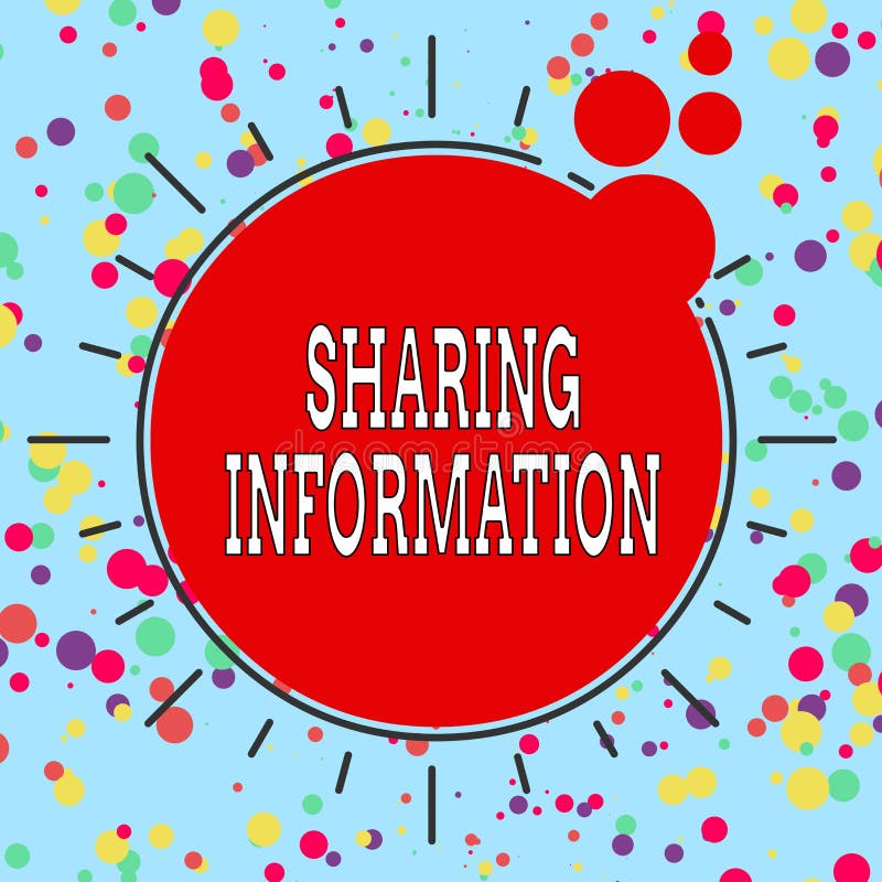 Handwriting Text Sharing Information. Concept Meaning Exchange of Data ...
