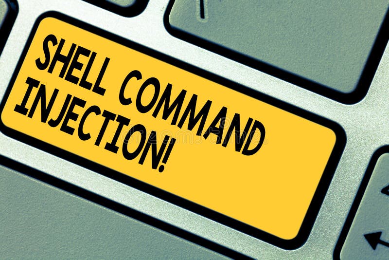 Handwriting Text Shell Comanalysisd Injection Concept Meaning Used By Hackers To Execute System