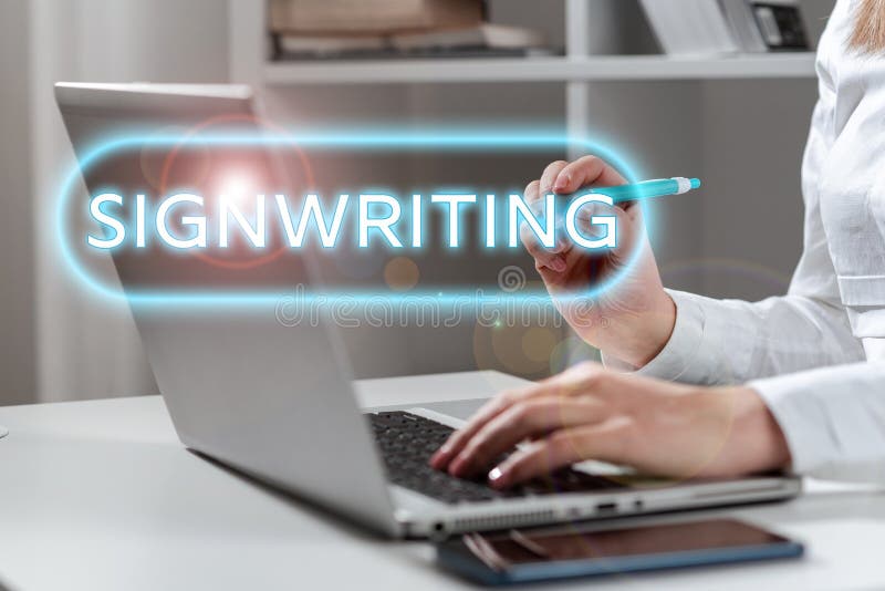 Handwriting Text Signwriting. Concept Meaning Any Type of Clear ...