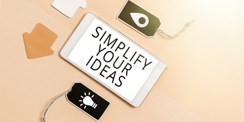 Conceptual Caption Simplify Your Ideas. Business Idea Make Simple or ... Conceptual Caption Simplify Your Ideas. Business Idea Make Simple or ...