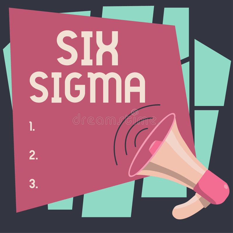 Handwriting Text Six Sigma. Word for Management Techniques To Improve ...