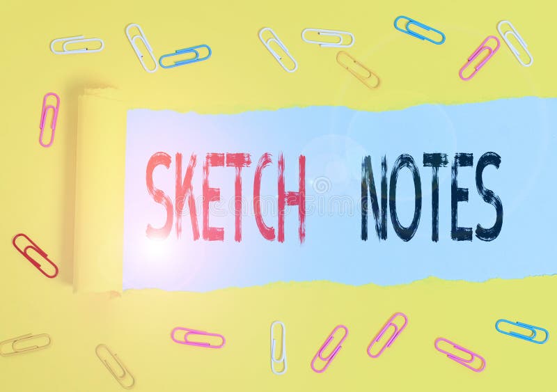 Handwriting Text Sketch Notes. Concept Meaning Visual Notetaking ...