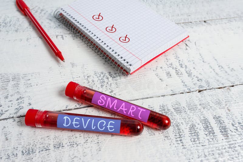 Handwriting Text Smart Device. Concept Meaning Electronic Gadget that ...