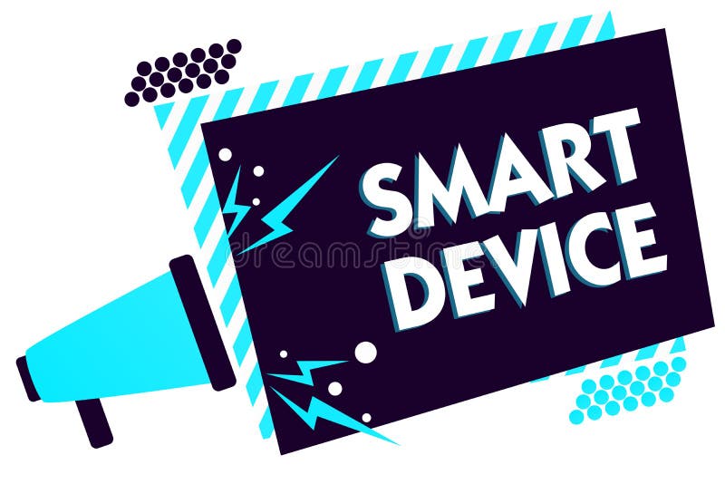 Handwriting Text Smart Device. Concept Meaning Electronic Gadget that ...