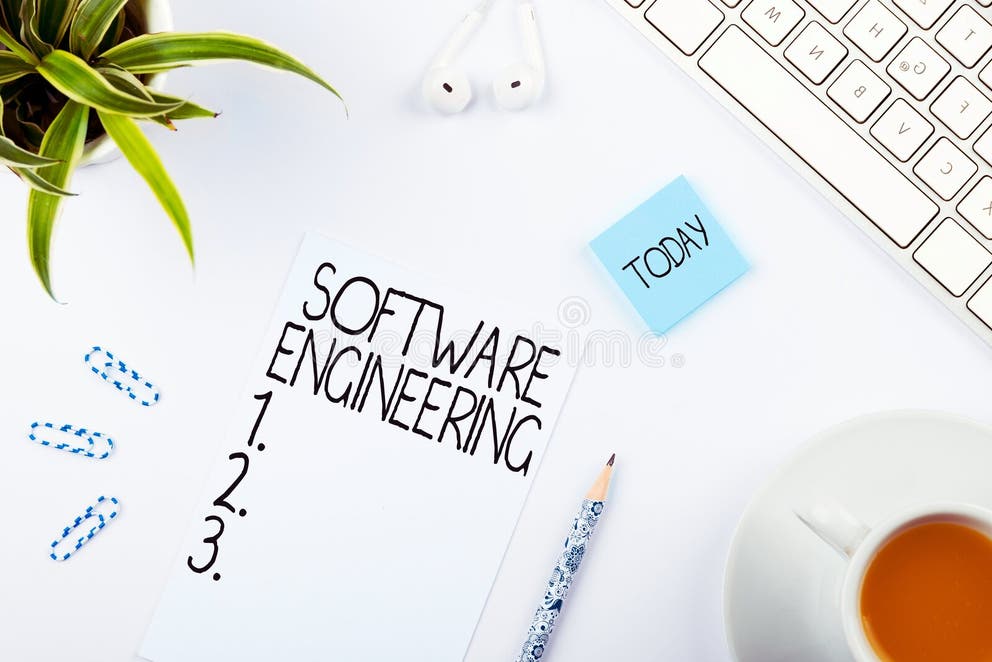 Handwriting Text Software Engineering. Business Concept Program ...