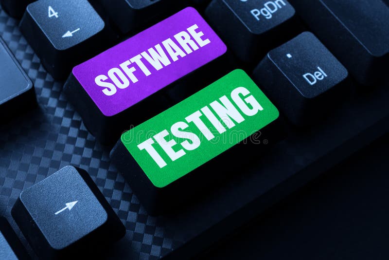 Handwriting Text Software Testing. Word Written on Activity To Check ...