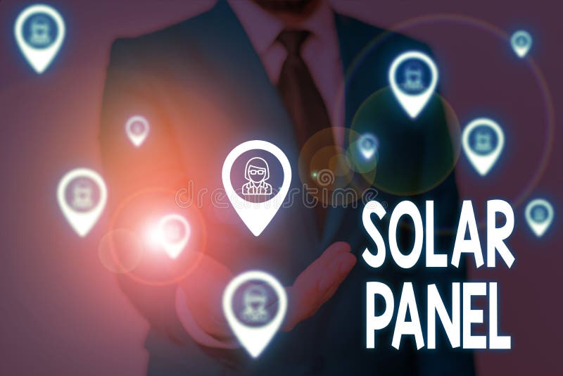 Handwriting Text Solar Panel. Concept Meaning Designed To Absorb Suns ...