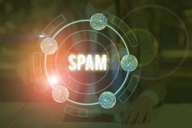 Handwriting Text Spam. Concept Meaning Intrusive Advertising ...