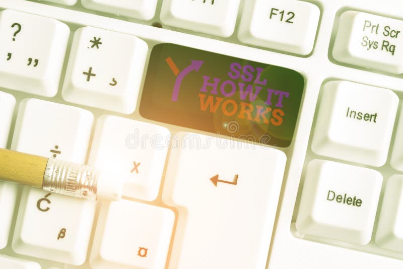 Handwriting Text Ssl How it Works. Concept Meaning Session Key is Used ...