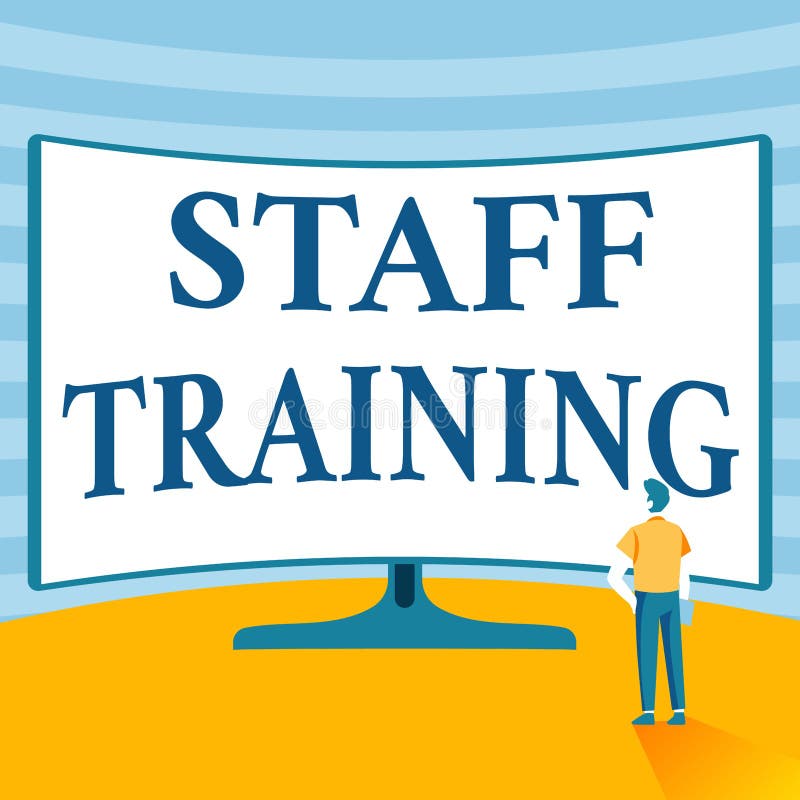 Writing Displaying Text Staff Training. Business Concept Learn Specific ...