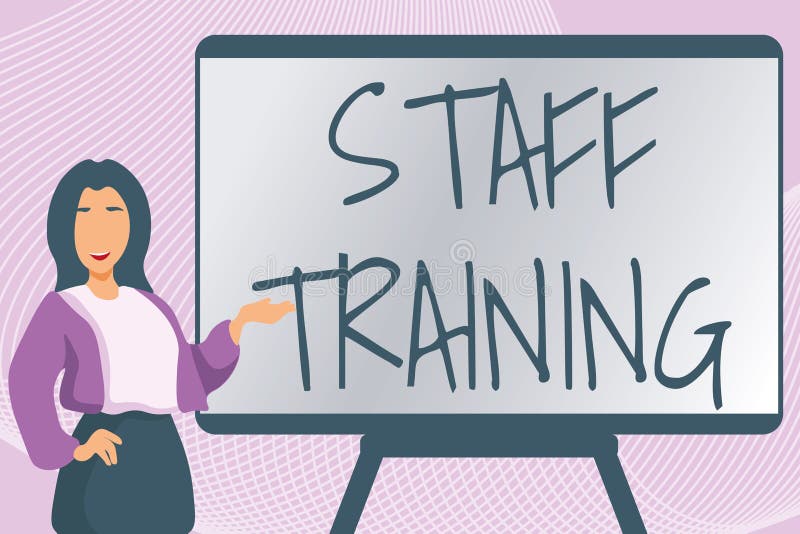 Text Sign Showing Staff Training. Conceptual Photo a Program that Helps ...