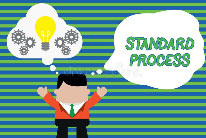 Handwriting Text Standard Process. Concept Meaning Rules Made To Be ...