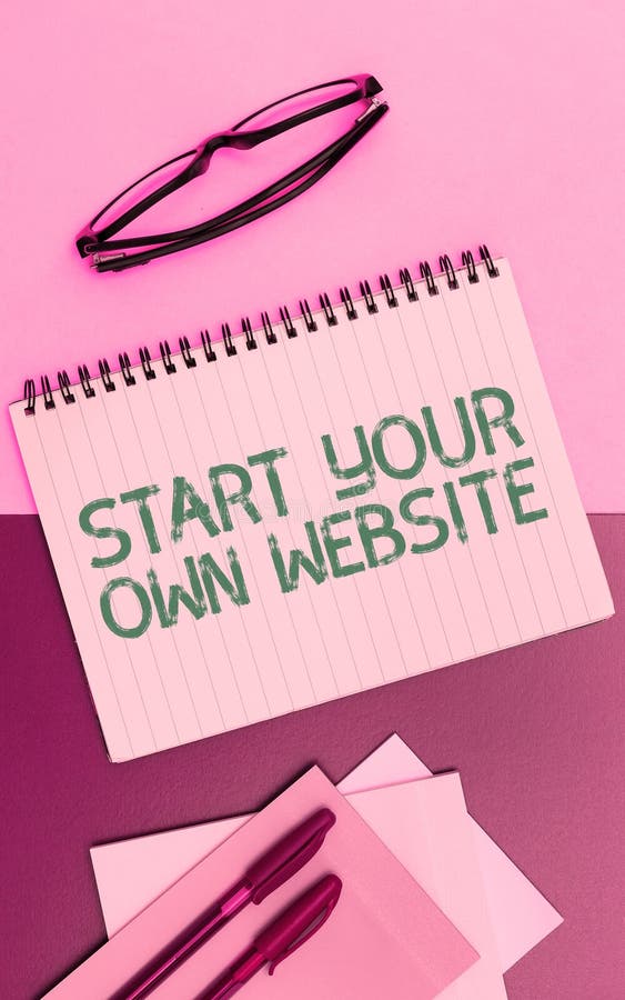 Handwriting Text Start Your Own Website. Concept Meaning Serve As ... Handwriting Text Start Your Own Website. Concept Meaning Serve As ...