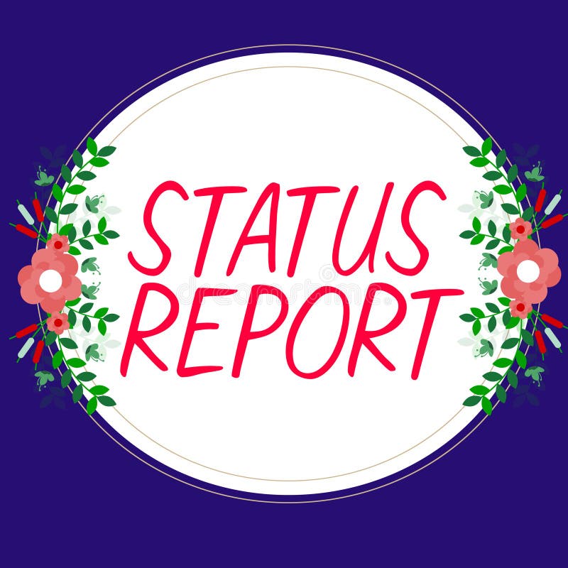 Handwriting Text Status Report. Business Overview Update Summary of ...