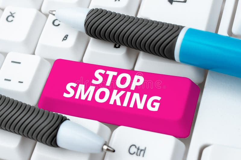 Conceptual Caption Stop Smoking. Concept Meaning Discontinuing or ... Conceptual Caption Stop Smoking. Concept Meaning Discontinuing or ...