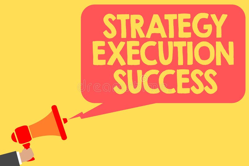 Strategy Execution Success Stock Illustrations – 822 Strategy Execution ...