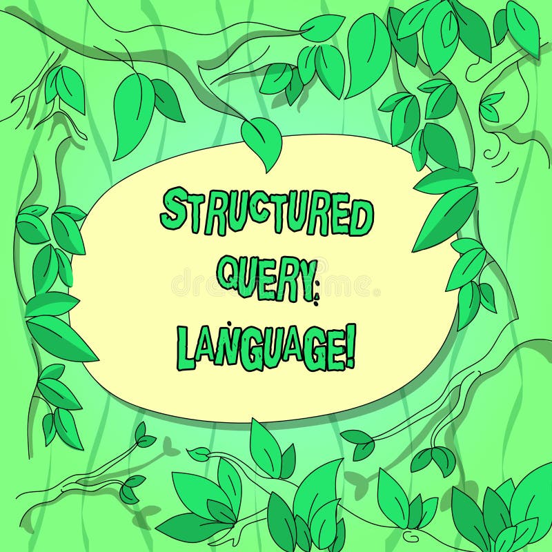 Handwriting Text Structured Query Language. Concept Meaning Computer ...