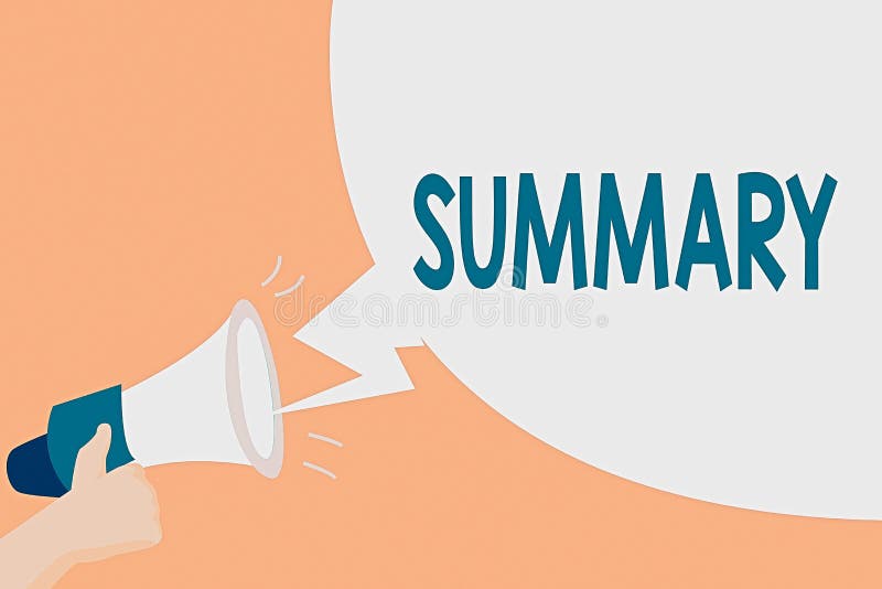 Handwriting Text Summary. Concept Meaning Brief Statement or Account of ...