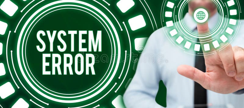 Handwriting Text System Error. Word for Technological Failure Software ...