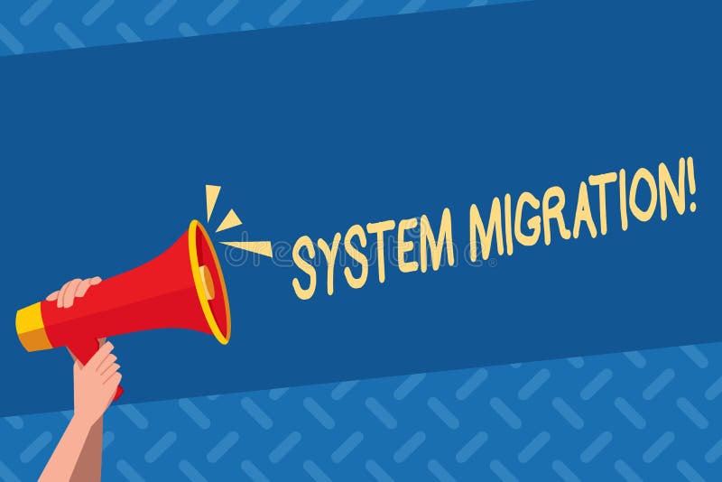 Handwriting Text System Migration. Concept Meaning Moving Programs To ...