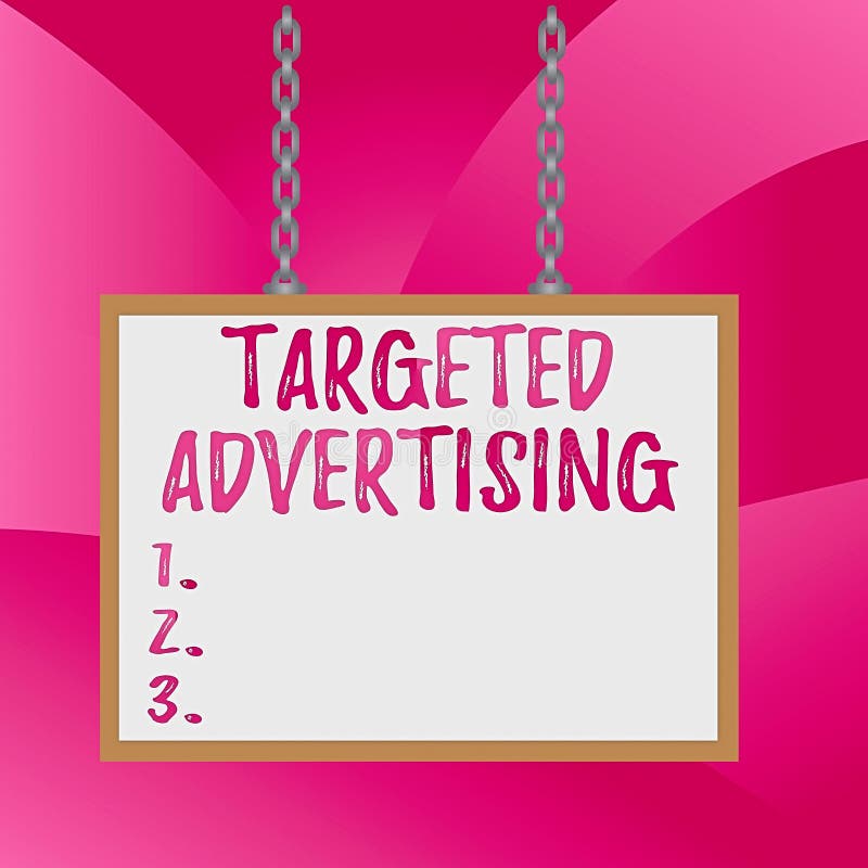 Handwriting Text Targeted Advertising. Concept Meaning Online ...