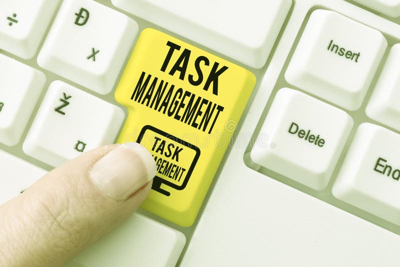 Text Showing Inspiration Task Management. Business Concept the Process ...