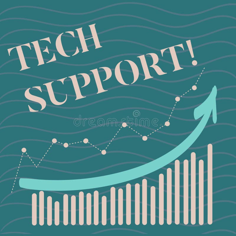 Text Tech Support. Information Concept . Infographic Elements Stock ...
