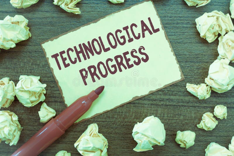 Handwriting Text Technological Progress. Concept Meaning Overall ...