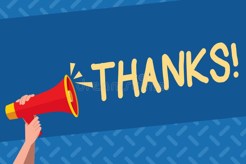 Handwriting Text Thanks. Concept Meaning Appreciation Greeting ...