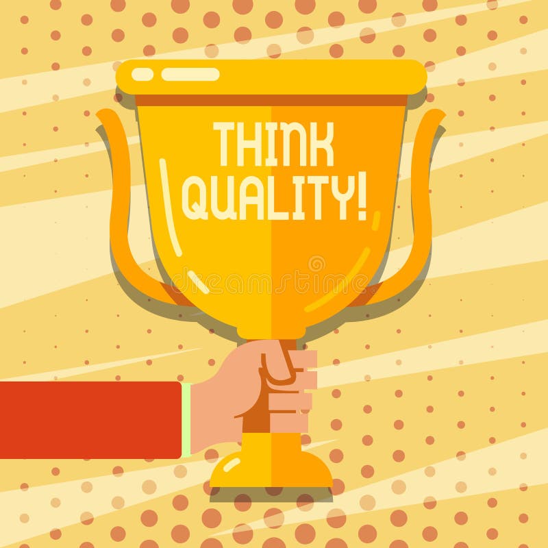 Handwriting Text Think Quality. Concept Meaning Thinking of Innovative ...