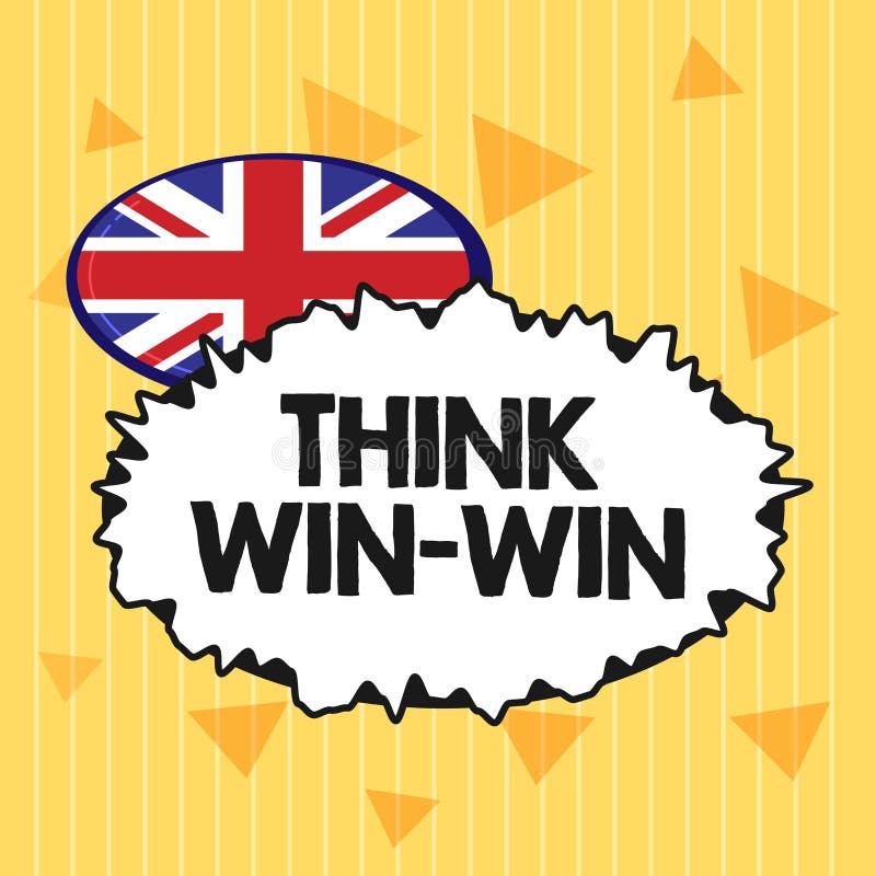 Handwriting Text Think Win Win. Concept Meaning Agreements or Solutions ...