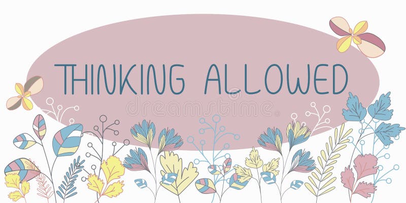 Handwriting Text Thinking Allowed. Business Idea Expressing in ...