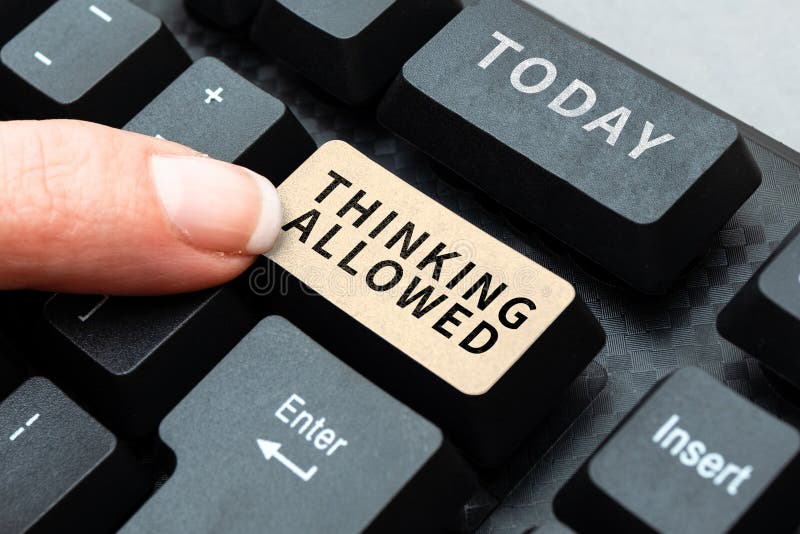 Handwriting Text Thinking Allowed. Business Concept Lessons To Teach ...