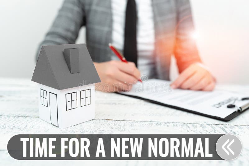 Handwriting Text Time for a New Normal. Business Concept Make a Big ... Handwriting Text Time for a New Normal. Business Concept Make a Big ...