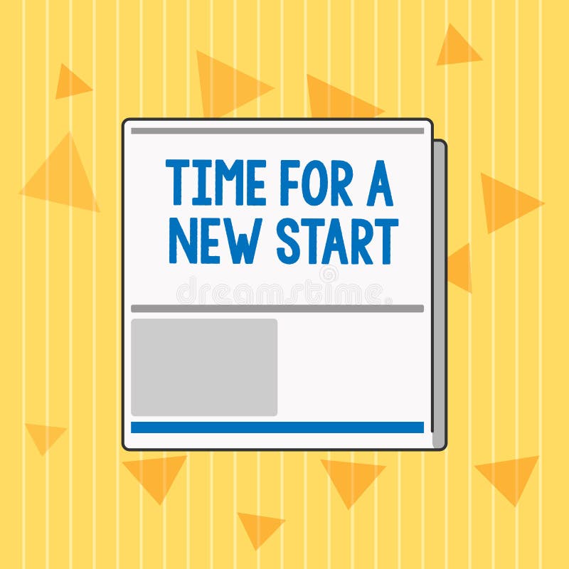 Handwriting Text Time for a New Start. Concept Meaning Trust the Magic ...