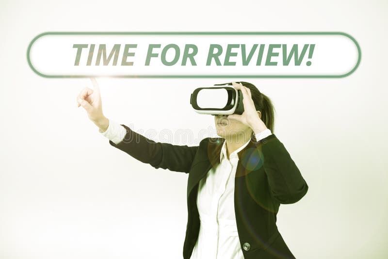 Writing Displaying Text Time for Review. Business Idea a Formal ...