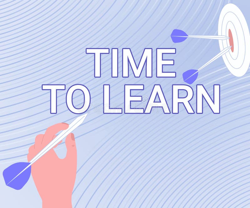 Handwriting Text Time To Learn. Business Approach the Need To Get ...