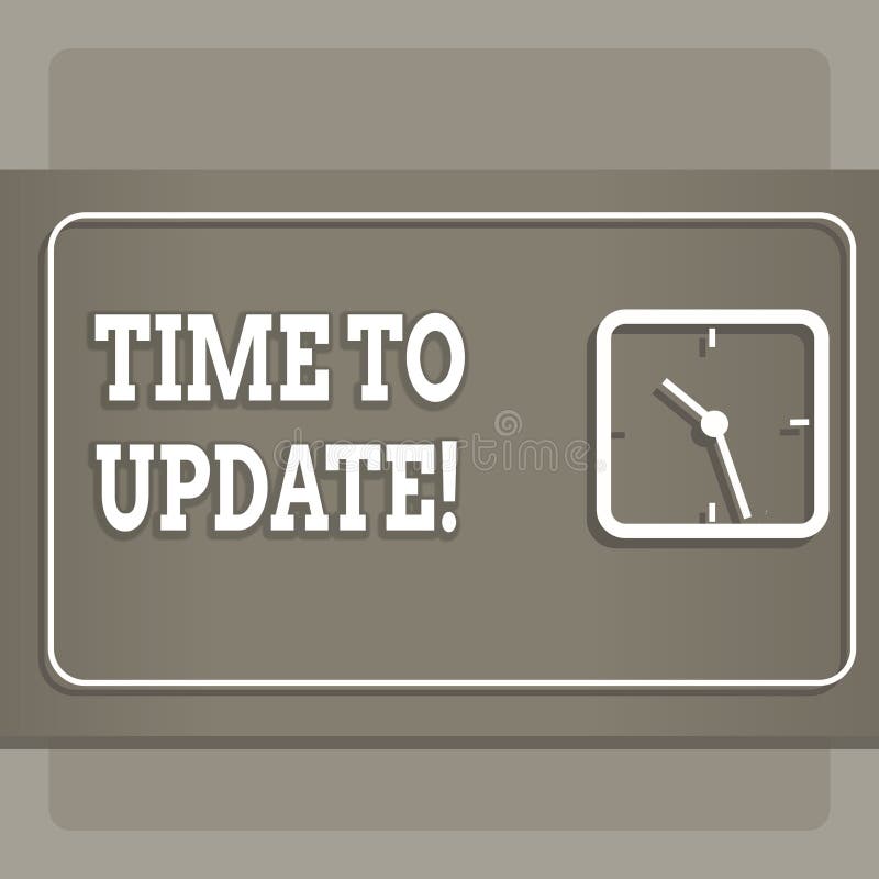 Time For Something New Clock Update Upgrade Change Stock Illustration ... Time For Something New Clock Update Upgrade Change Stock Illustration ...