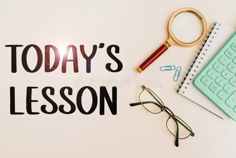 Handwriting Text Today S Lesson. Business Approach Ask Assigned for ...