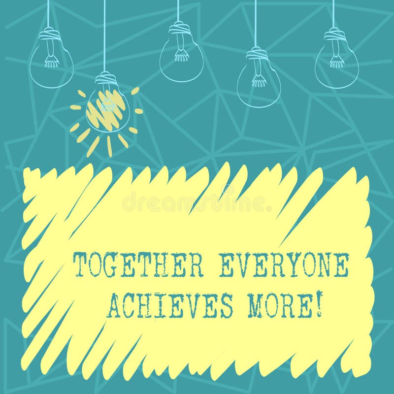 Together Everyone Achieves More Stock Illustrations – 189 Together ...