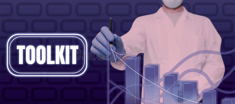 Handwriting Text Toolkit. Business Idea Set of Tools Kept in a Bag or ...