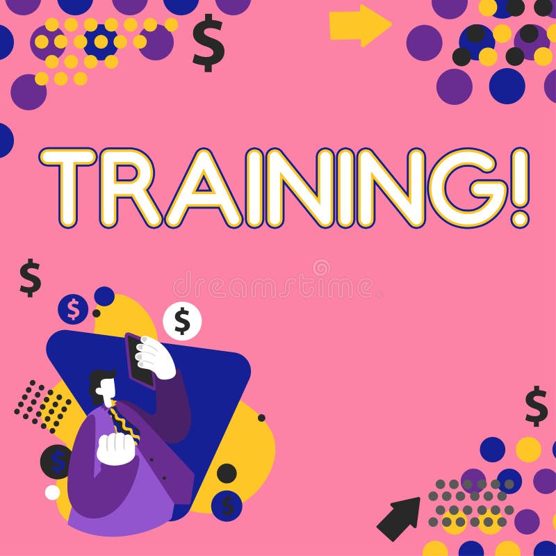 Text Caption Presenting Training. Conceptual Photo an Activity Occurred ...