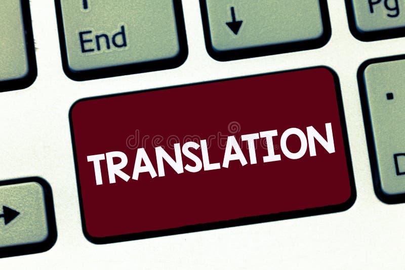 Handwriting Text Translation. Concept Meaning Process of Translating ...