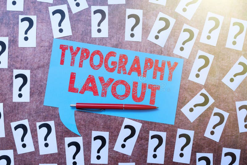 Handwriting Text Typography Layout. Business Showcase Theory and ...