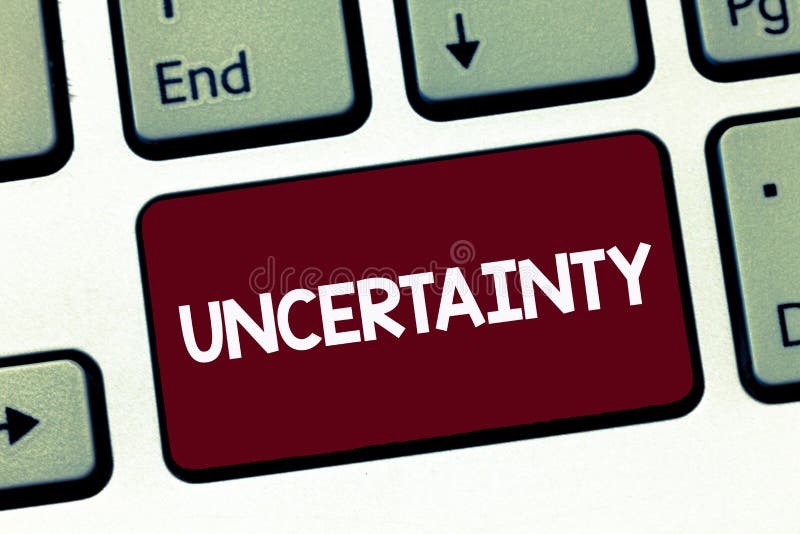 Handwriting Text Uncertainty. Concept Meaning State of Being Uncertain ...
