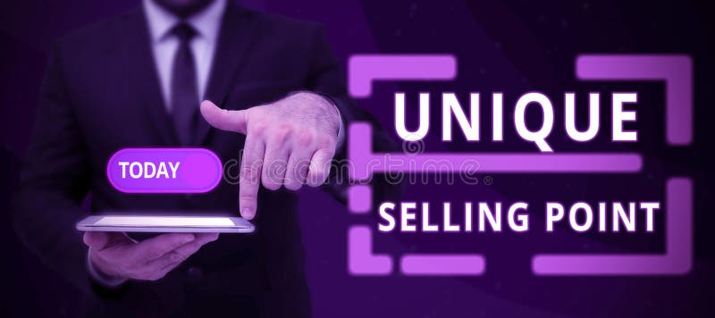Handwriting Text Unique Selling Point. Word Written on Differentiate a ...
